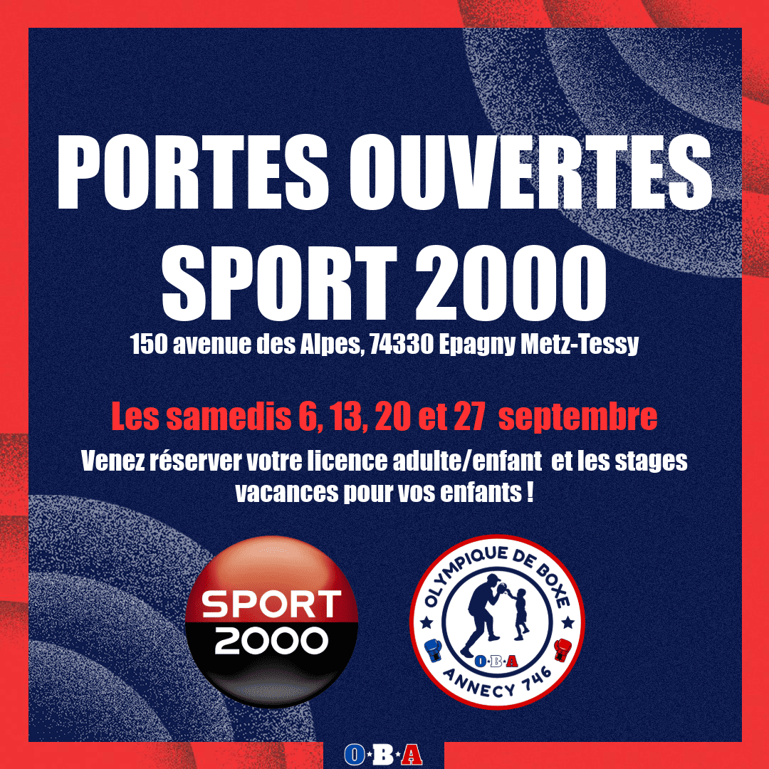Portes ouvertes Sport 2000 – Olympique de Boxe Annecy